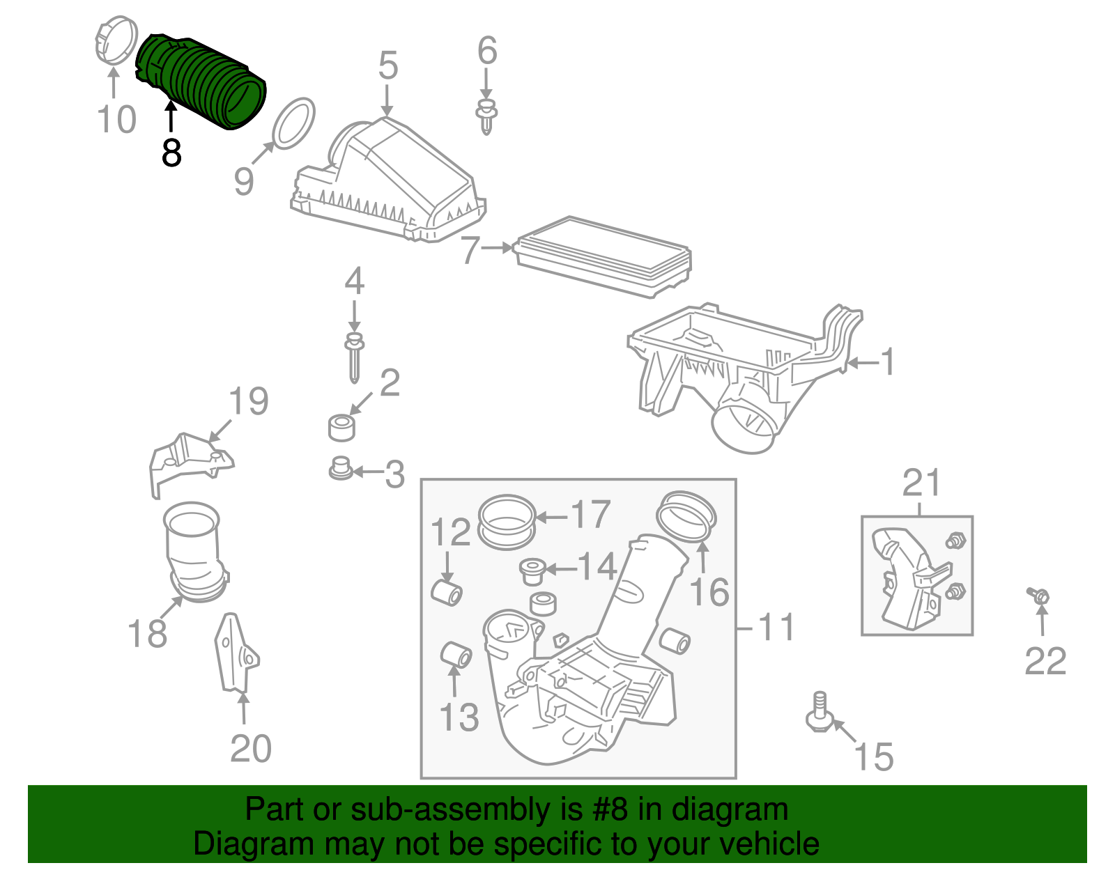 2007-2008 Acura TL Air Flow Tube 17228-RDA-A00 | OEM Parts Online