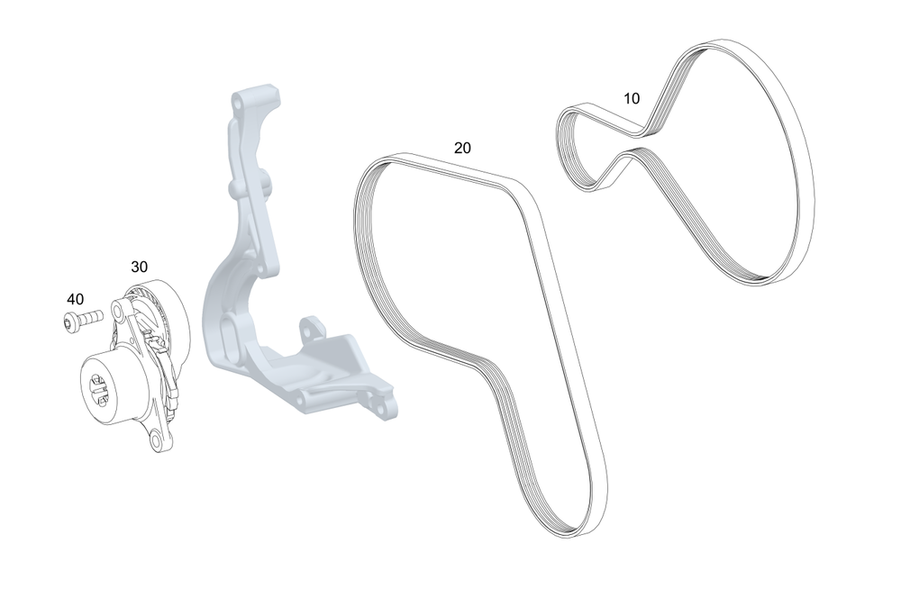 2016-2025 Mercedes-Benz V-Ribbed Belt 003-993-42-96 | Mercedes-Benz Parts