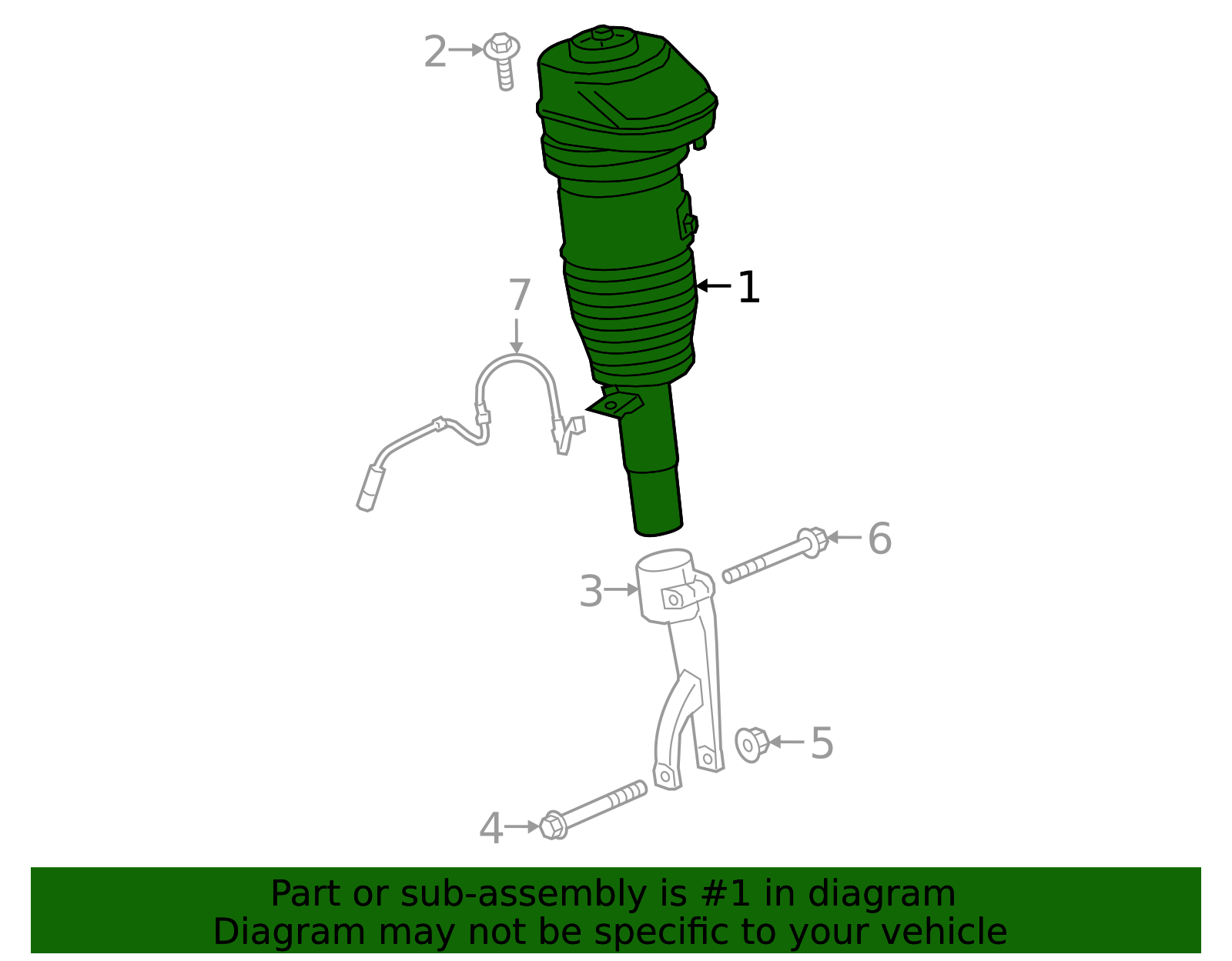 37106892425 - 2019-2025 BMW Strut (37-10-6-892-425) | BMW of South ...