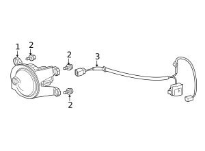 2019-2022 Toyota Fog Lamp Assembly 81210-12240 | Toyota Parts Center