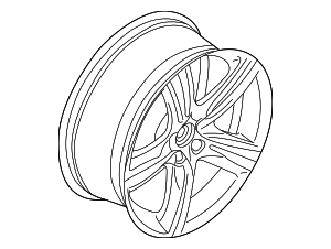 2017-2020 Volvo 19-Inch 5-Double Spoke Black Diamond Cut Alloy 31381536 ...