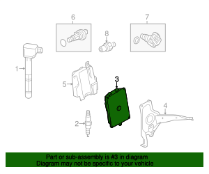 2014 Honda Accord Control Module, Powertrain (Rewritable) 37820-5A2-B52 ...