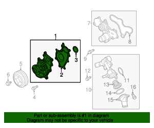 2017-2018 Ford F-150 Water Pump HL3Z-8501-A | QuirkParts