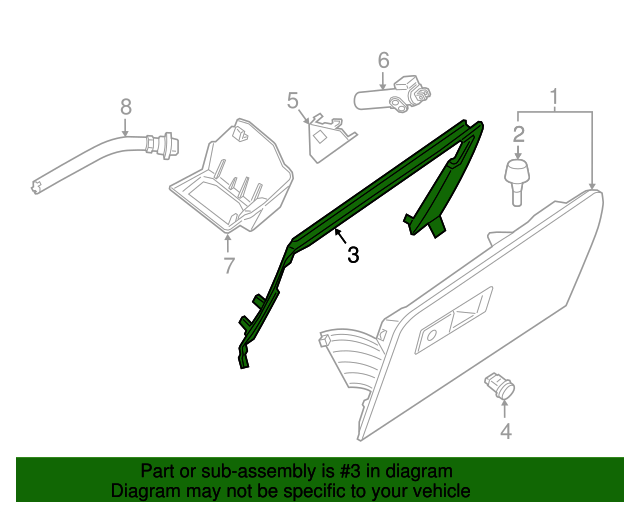 51-16-9-357-799 - Frame, glovebox 2017-2023 BMW | AutoNation Parts