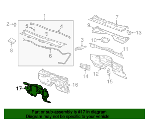 2014-2018 GM Dash Panel Outer Insulator 23159054 | GMPartsDirect.com