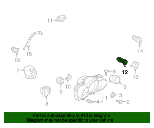 970-652-105-00 - 12 Volt Accessory Power Outlet 2010-2024 Porsche ...