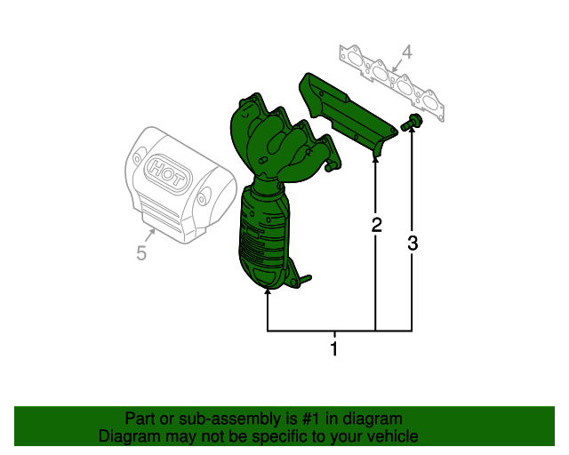2004-2009 Kia Exhaust Manifold 28510-23810 | OEM Parts Online