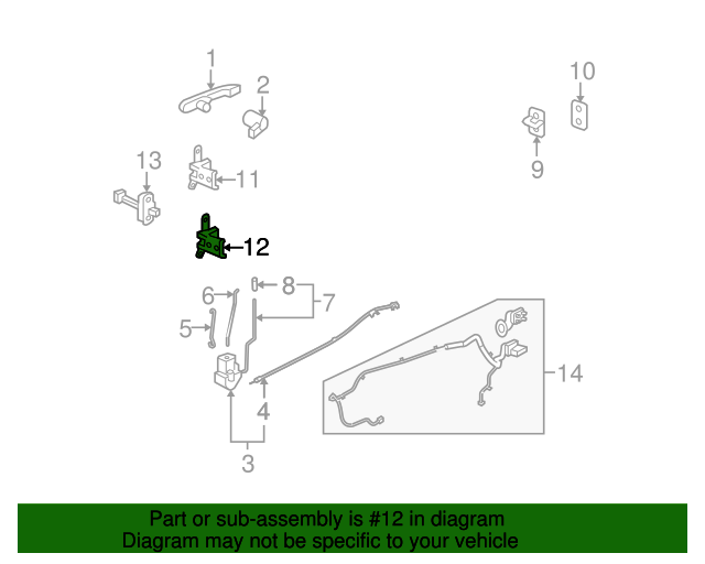2005-2010 GM Upper Hinge 25783763 | GMPartsDirect.com
