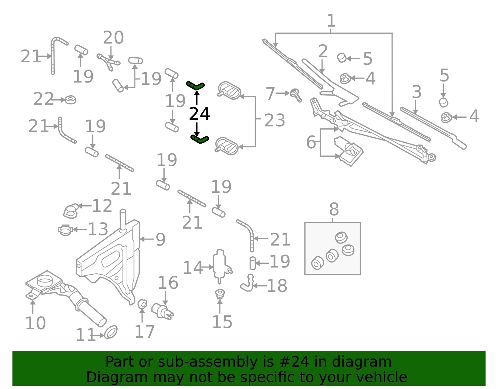 2006-2025 Audi Washer Nozzle Elbow 3B0-955-665-C | Audi USA Parts