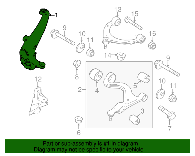 2010-2016 Porsche Panamera Steering Knuckle 970-341-157-05 | Sunset ...