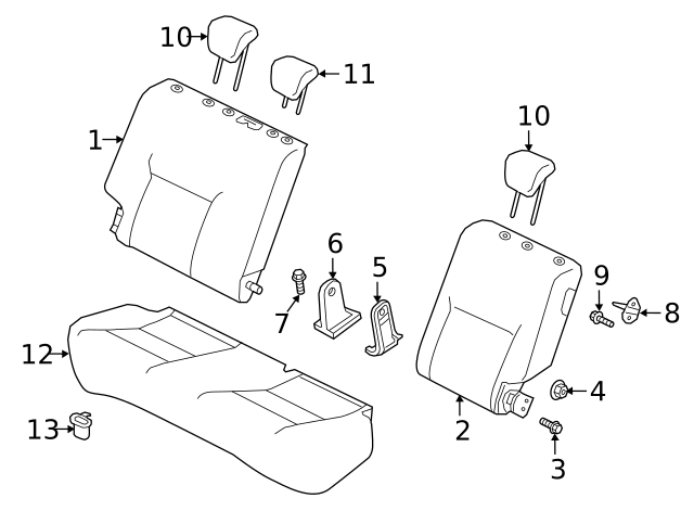 2021-2023 Nissan Kicks Seat Back Assembly 88600-5R00A | TascaParts.com