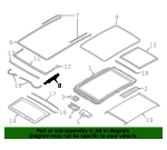 Genuine BMW 54-10-7-493-153 | Slide Rail | FREE Shipping on Most Orders ...