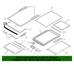 Genuine BMW 54-10-9-466-636 | Air Deflector Seal | FREE Shipping on ...