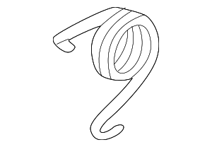 58254-0U000 - Parking Brake Lever Return Spring 2012-2023 Kia Rio | Kia ...