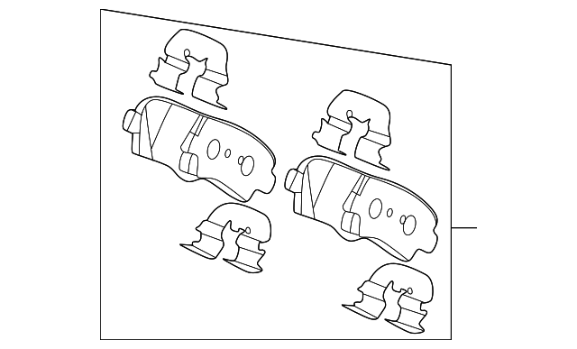58302-H9A10 - Brake Pads Rear 2018-2023 Kia Rio | Kia.Parts Store