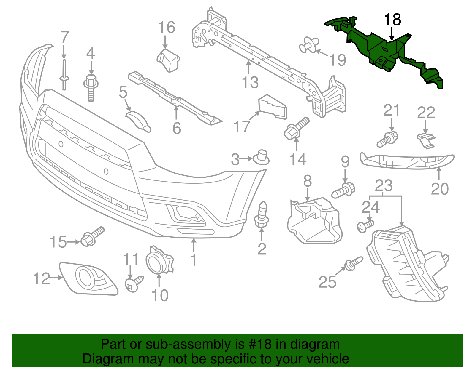 6400H435 - Inner Cover 2011-2019 Mitsubishi Outlander Sport ...