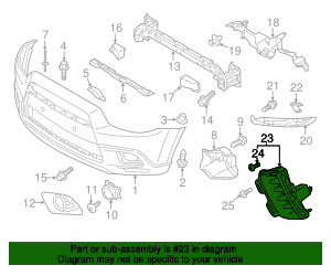 2018-2019 Mitsubishi Outlander Sport Blank Cover 6400K980 | Mitsubishi ...