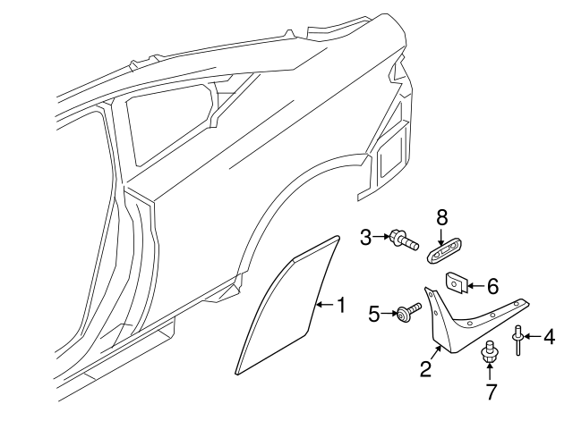 2017-2020 Infiniti Q60 Stone Guard 78817-5CA0A | INFINITI Parts ...