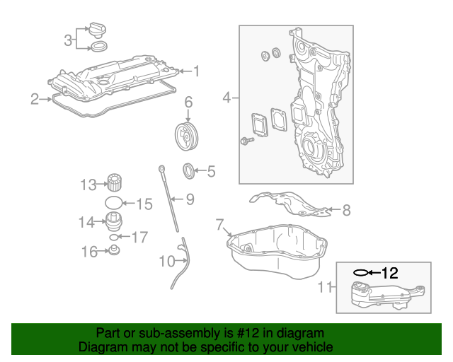Genuine Toyota Engine Oil Pump Pickup Tube Gasket part# 15147-36010 for ...