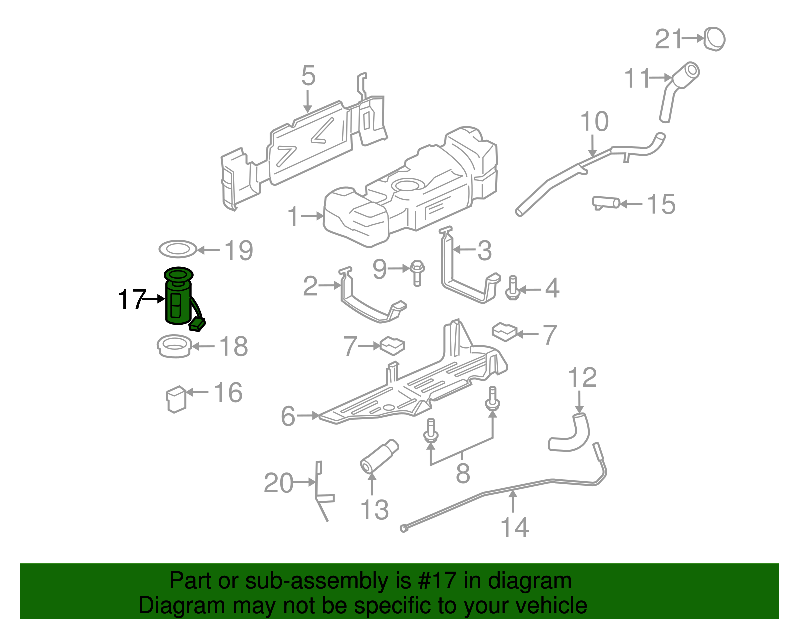 2008-2009 GM Fuel Pump Module without Fuel Level Sensor 19418263 | Auto ...