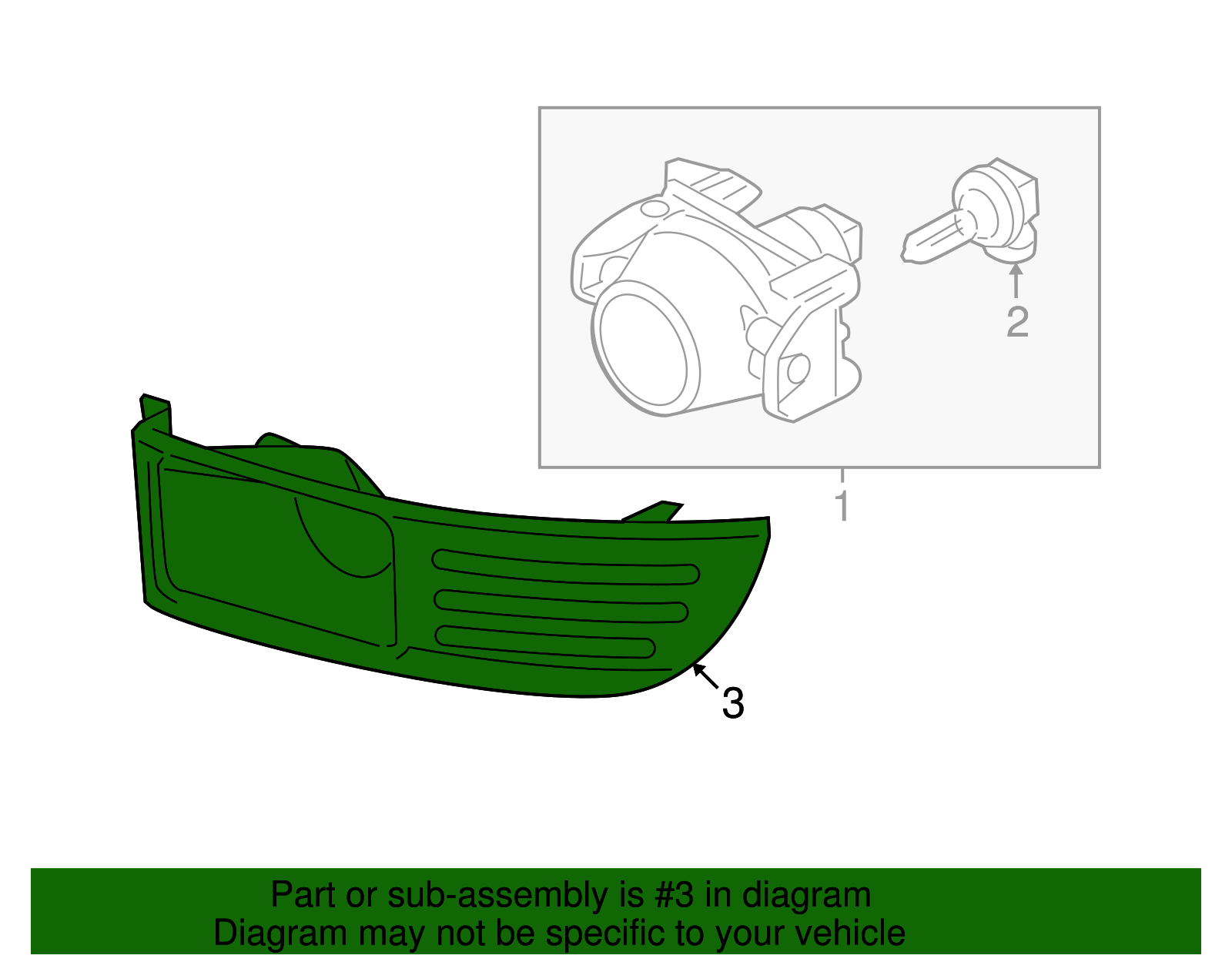 Genuine OEM Ford Part - Lamp Bezel DA8Z-17E810-BA | Genuine OEM Ford ...