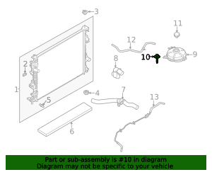 2015-2023 Ford Drive Motor Inverter Coolant Reservoir Bolt W714780-S439 ...