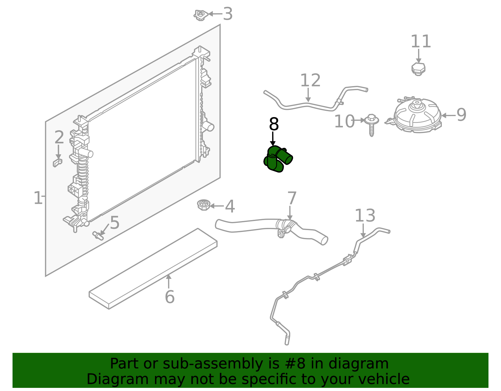 2020-2025 Ford Motorcraft™ Radiator Coolant Hose KM-7645 | OEM Parts Online