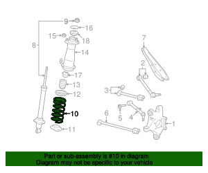 48231-53151 - Coil Spring 2006-2013 Lexus | AutoNationParts.com