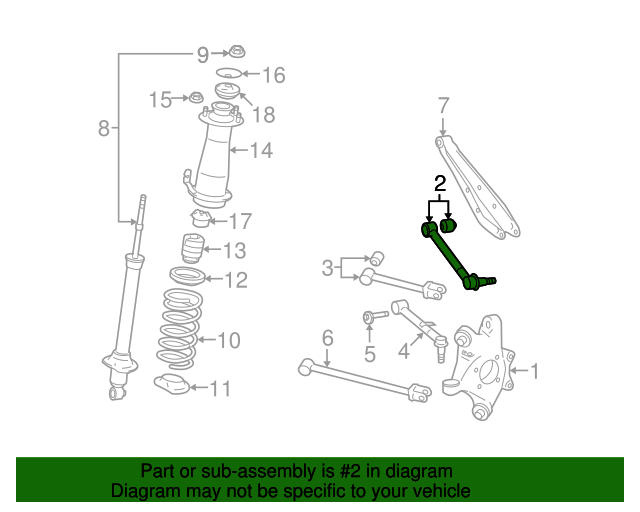 48790-53030 - Upper Control Arm 2006-2015 Lexus | Longo Lexus Parts