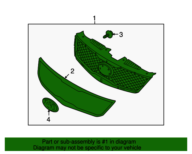 2011-2013 Kia Forte OEM NEW 2011-2013 Kia Forte Hatchback Front ...