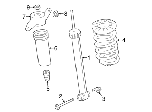 2016-2024 Jaguar XF Shock Absorber T2H30190 | AutoNationParts.com