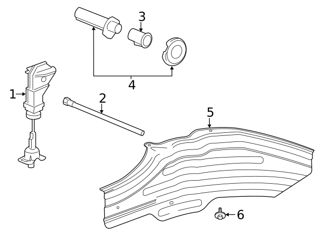 2020-2024 GM Spare Wheel Hoist 84539736 GM | GMPartsDirect.com