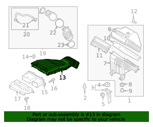 28210-D9350 - Intake Duct - 2017-2022 Kia Sportage | Kia Auto Parts