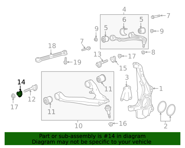 Lower Control Arm Cam - GM (11602559) | GMPartsDirect.com