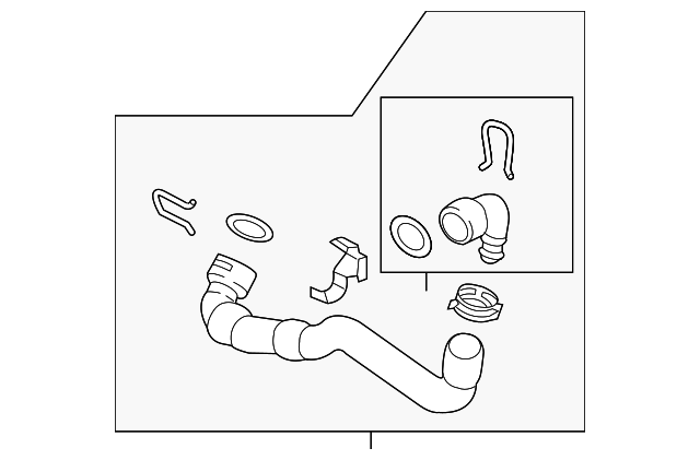 5N0-122-101-BD - Upper Hose 2015-2018 Audi | Audi OEM Parts