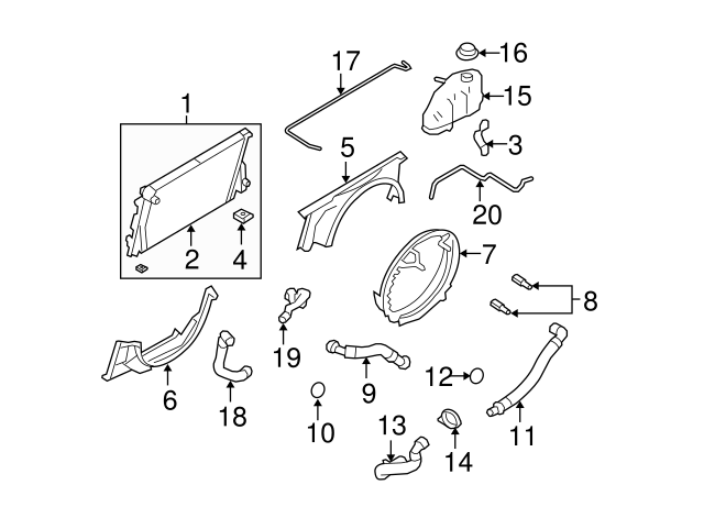 2008-2010 Ford OEM NEW 08-10 Ford F-250 Super Duty Lower Radiator ...