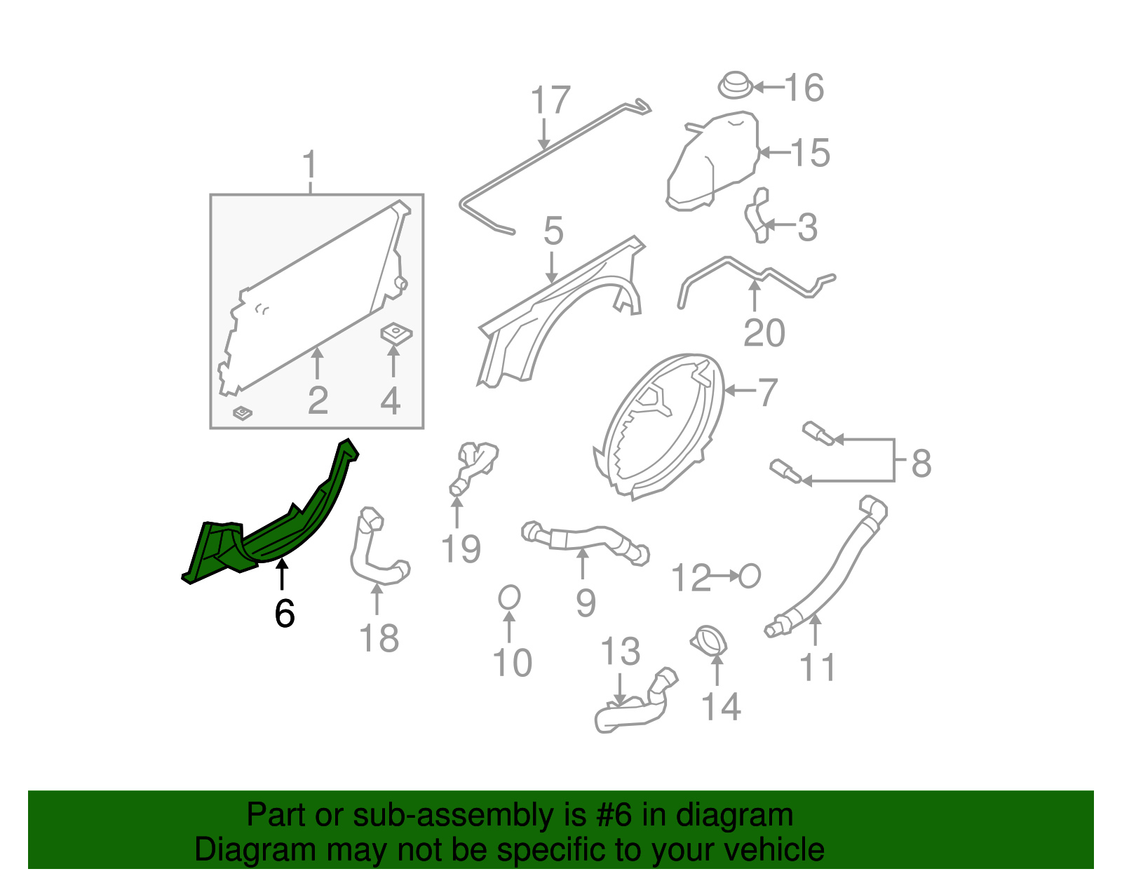 2008-2010 Ford Fan Shroud 7C3Z-8146-E | OEM Parts Online
