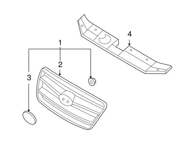 2007-2009 Hyundai Santa Fe Grille Assembly 86560-2B000 | OEM Parts Online