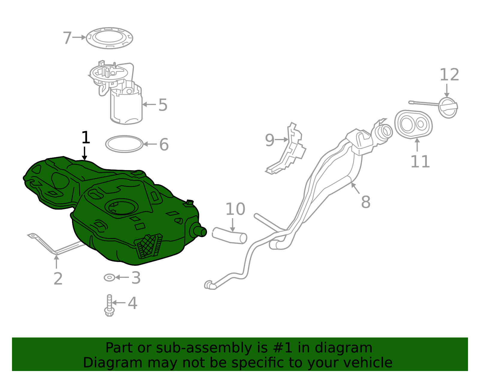 2019-2025 Mercedes-Benz Fuel Tank 247-470-21-03 | AutoNationParts.com