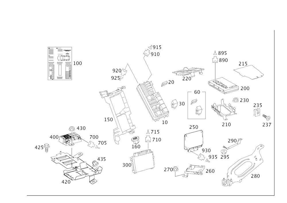 164-540-30-72 - Fuse & Relay Box - 2006-2009 Mercedes-Benz | Buy ...
