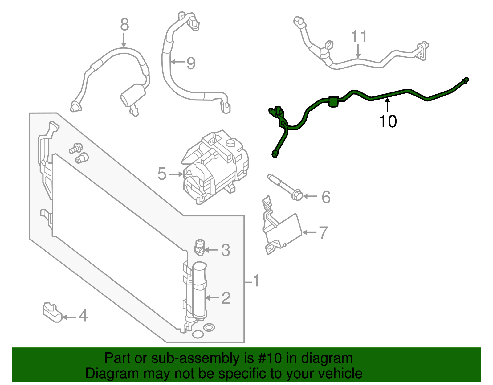 2013-2017 Nissan LEAF Pressure Line 92440-3NK0A | OEM Parts Online