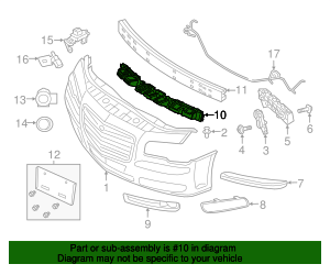 2011-2014 Chrysler 300 Energy Absorber 57010463AB | Mopar Parts Canada