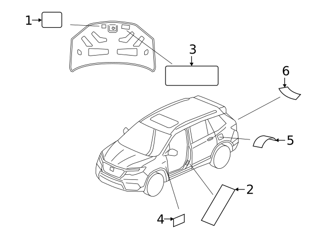80050-TYR-A01 - AC Label 2022-2023 Honda | Honda Parts Online
