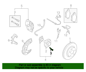 4B0-407-643-A - Hub Bolt 1992-2015 Audi | Audi OEM Parts