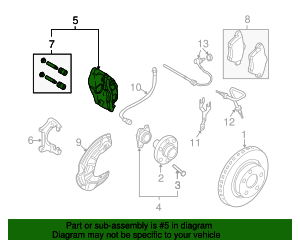 4F0-615-123 - Disc Brake Caliper 2005-2011 Audi | AutoNationParts.com
