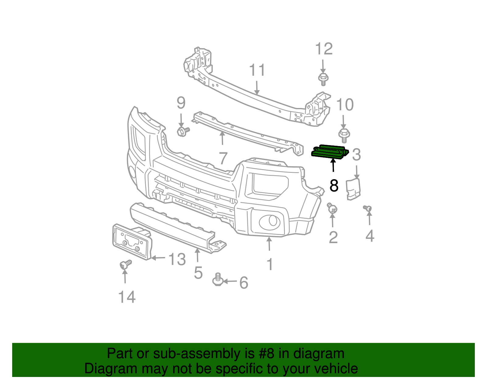 71143-SCV-A00 - 2003-2008 Honda Element - Beam L Front Bumper (Upper ...