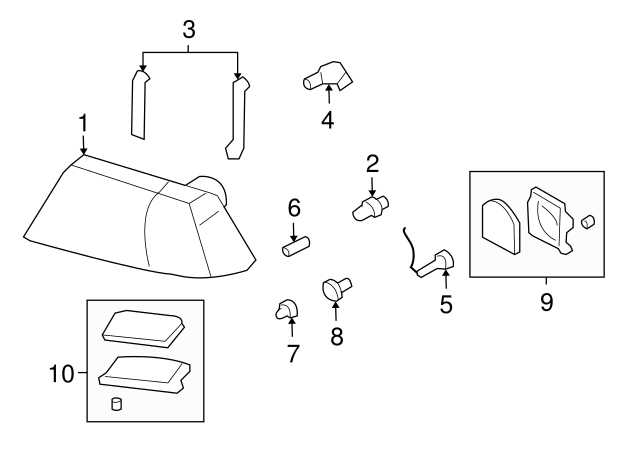 1997-2005 Ford Park Lamp Bulb Socket F47Z-13411-A | TascaParts.com