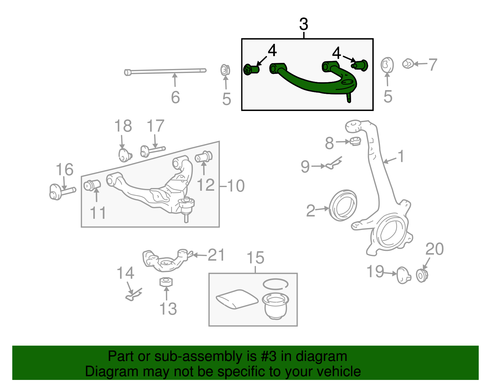 2003-2023 Lexus Upper Control Arm 48610-60070 | OEM Parts Online