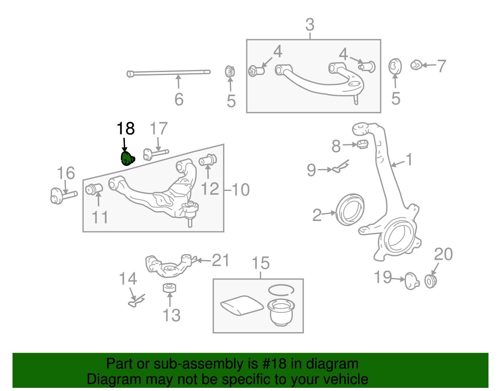 48452-04020 - Adjust Cam - 2010-2023 Lexus GX460 | My L Parts