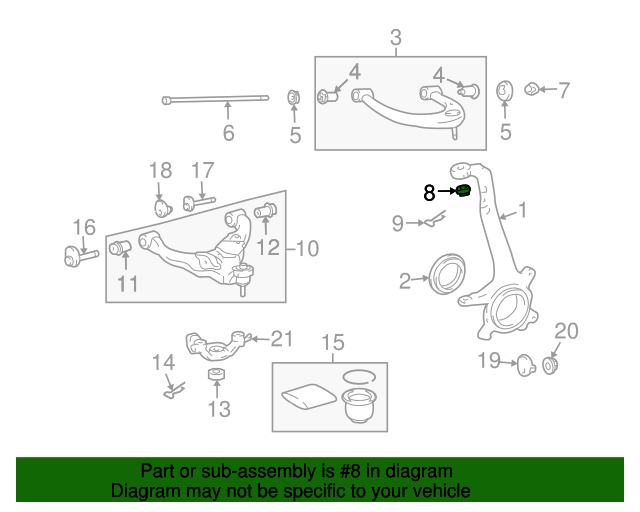 90171-A0001 - Lower Ball Joint Castle Nut 2003-2023 Lexus | Longo Lexus ...